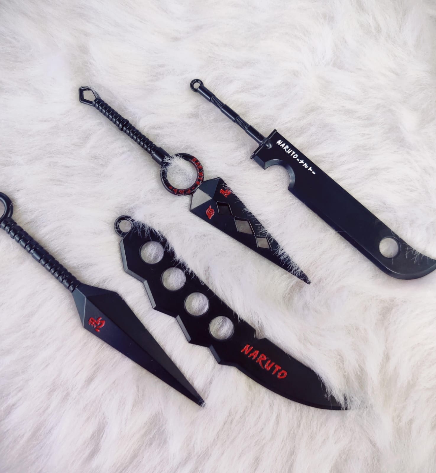 Kunai Knives 3PC 7.25" NINJA KUNAI TACTICAL Double Edged Throwing