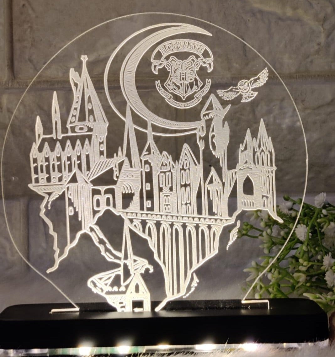 Harry Potter Hogwarts Led Plaque with Led Stand – Crazygifts.in