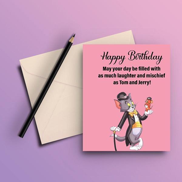 Tom And Jerry Happy Birthday Greeting Card – Crazygifts.in