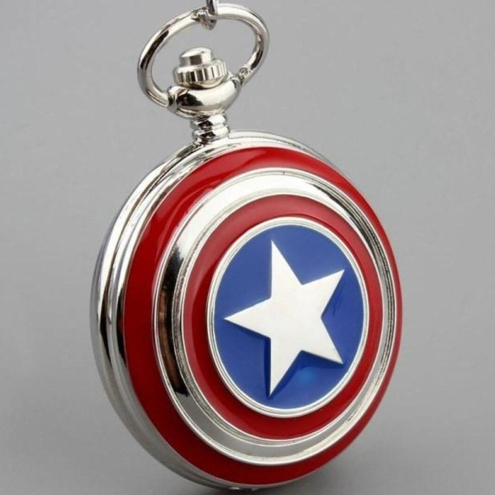 Captain America Pocket Watch Keychain – Crazygifts.in